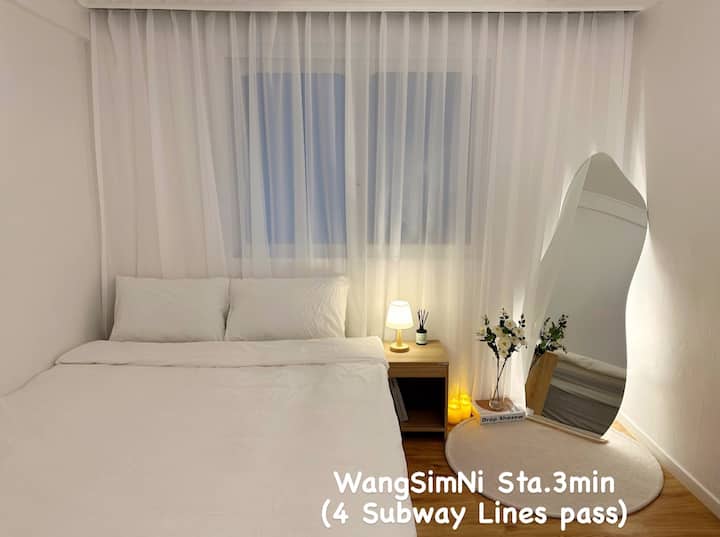 서울교통중심지#왕십리역3분#명동#동대문#홍대#종로#남대문#건대입구#광화문#경복궁 20분이내 - Seoul