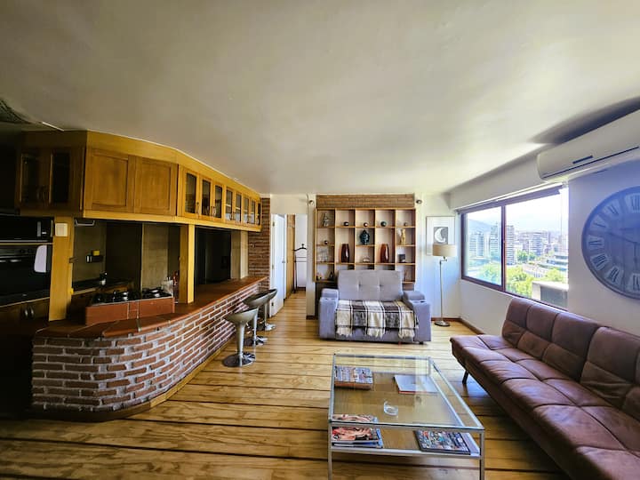 Acogedor Y Amplio Dp, A Pasos Mall Parque Arauco. - Las Condes