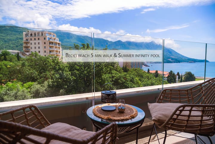 Becici Beach Fabulous 4* Dream Getaway+infinity P. - Monténégro