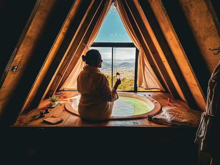 Chalé Dos Alpes 1 Com Hidro E Lareira/sto Amaro/sc - Águas Mornas