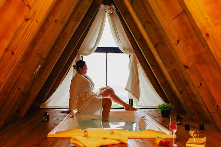 Chalé Dos Alpes 2 Com Hidro E Lareira/sto Amaro/sc - Santo Amaro da Imperatriz