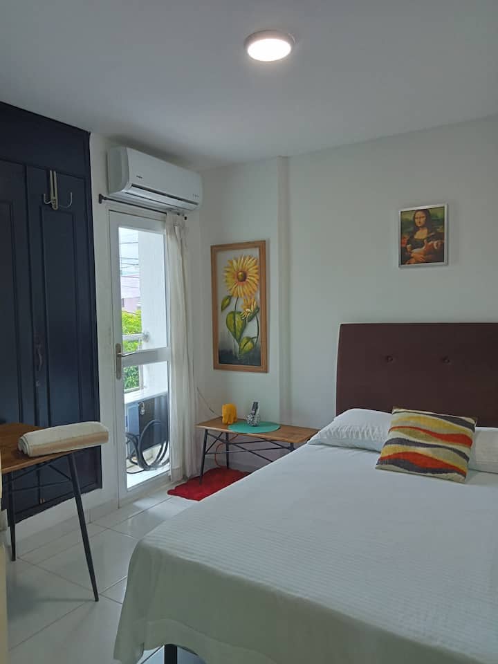 Habitación Cerca Malecón Del Río Aire Acondicionad - Barranquilla