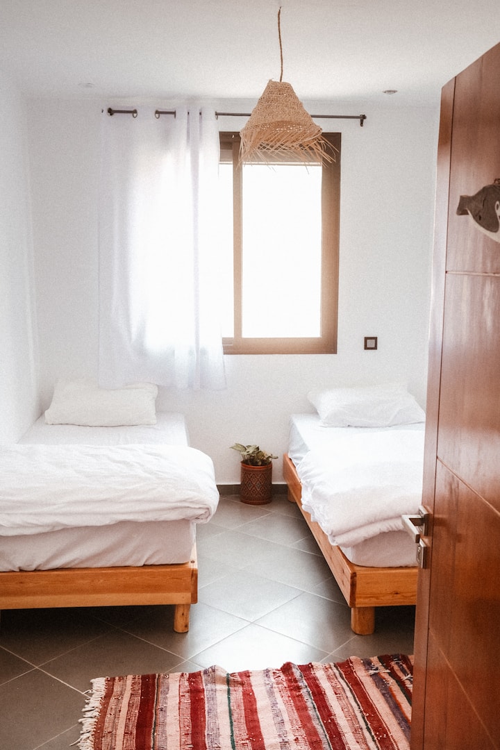 Twin Room In The Surf House - Imsouane