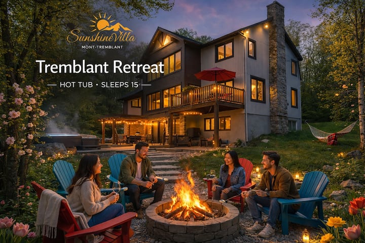 Relaxing Forest Chalet • Hot Tub • Bbq• Sleeps 15 - Mont-Tremblant