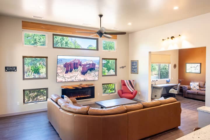 Hangar House | Hot Tub, Swim Spa, & Trail Access - Sedona, AZ