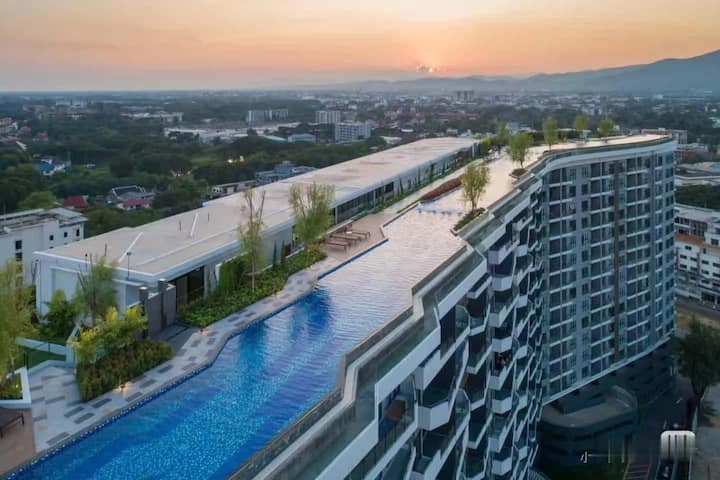长康路Astra Sky River豪华97平三居室套房 - Chiang Mai