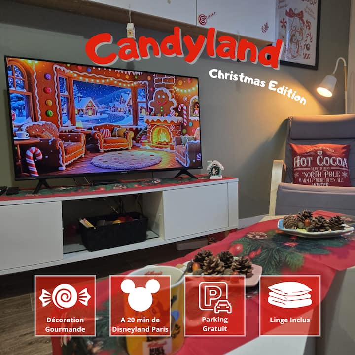 Candyland /Appart Acidulé /20min Disney /Famille - Meaux