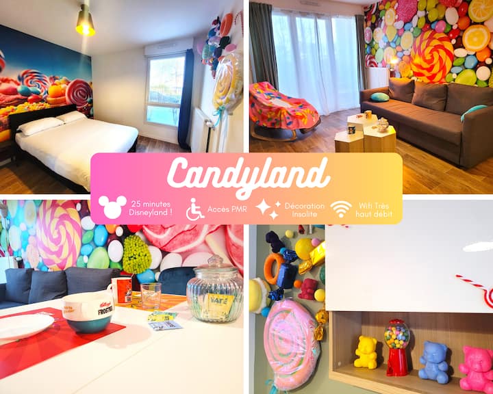Candyland /Appart Acidulé /20min Disney /Famille - Meaux