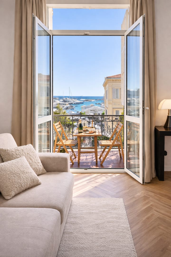 Lux 4* Vue Mer | Balcon - à 1min Palais & Plages - Cannes