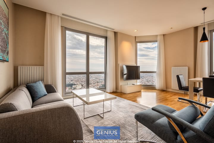 Lux 2 Bedroom Apartment | 40+  Floors | Sea Vw - Istanbul