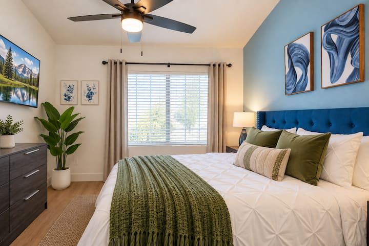 Retraite Familiale | Piscine | Jacuzzi | Tennis Et Lit King Size - Scottsdale, AZ