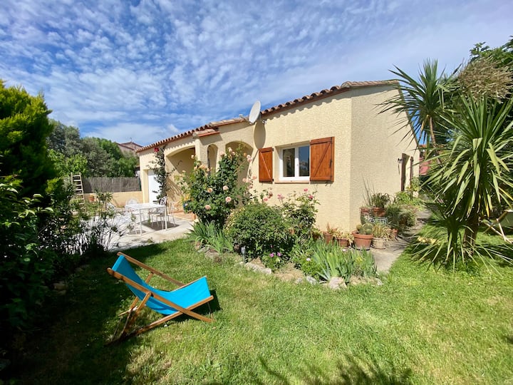 Maison Clim Et Jardin 77m2 Quartier Résidentiel - Perpignan