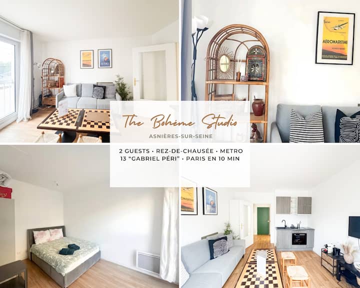 Le Studio Bohème • 10 Min De Paris • 2 Pers - Asnières-sur-Seine