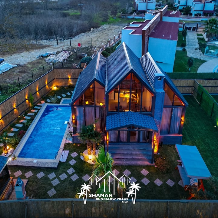 Müstakil Isıtma Havuzlu|7 Kişi| Bungalov Villa 1 - Şile