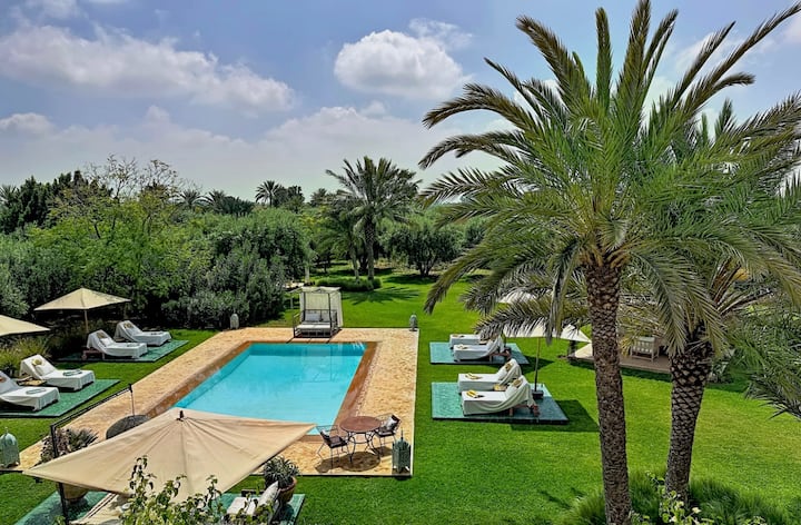 Villa Ryad Piscine Privée +Tennis Proche Des Golfs - Marruecos