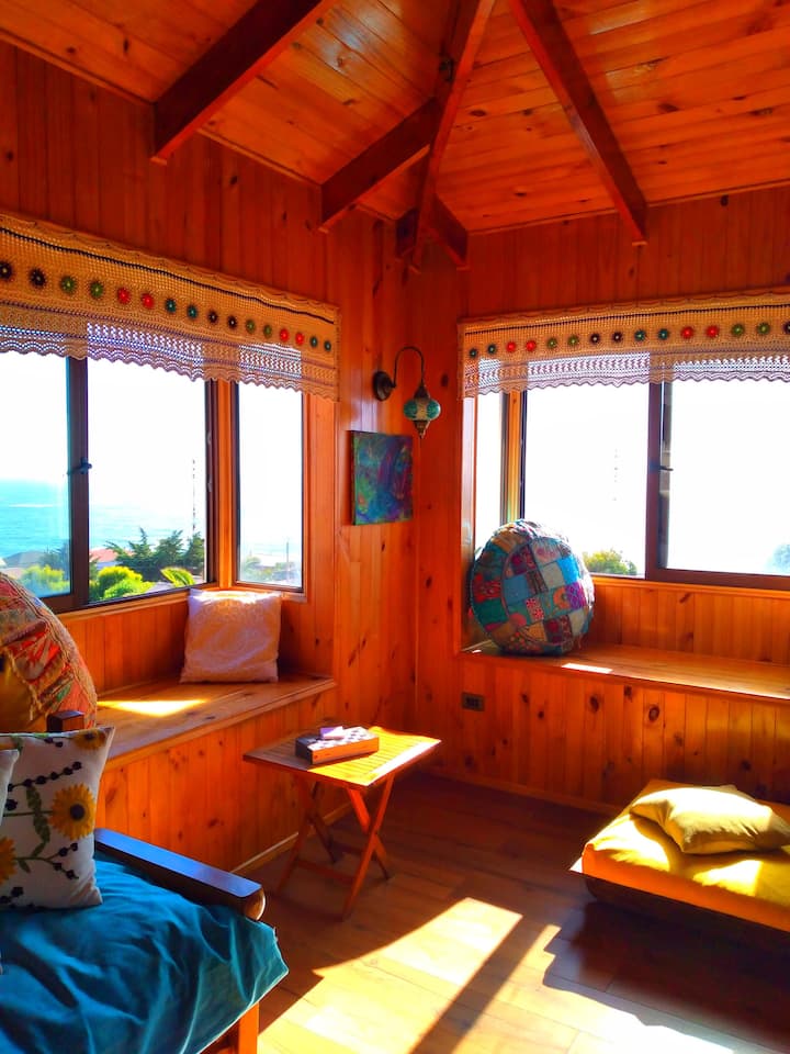 Hermosa Casa Vista Al Mar, Sector Tranquilo - Quintero