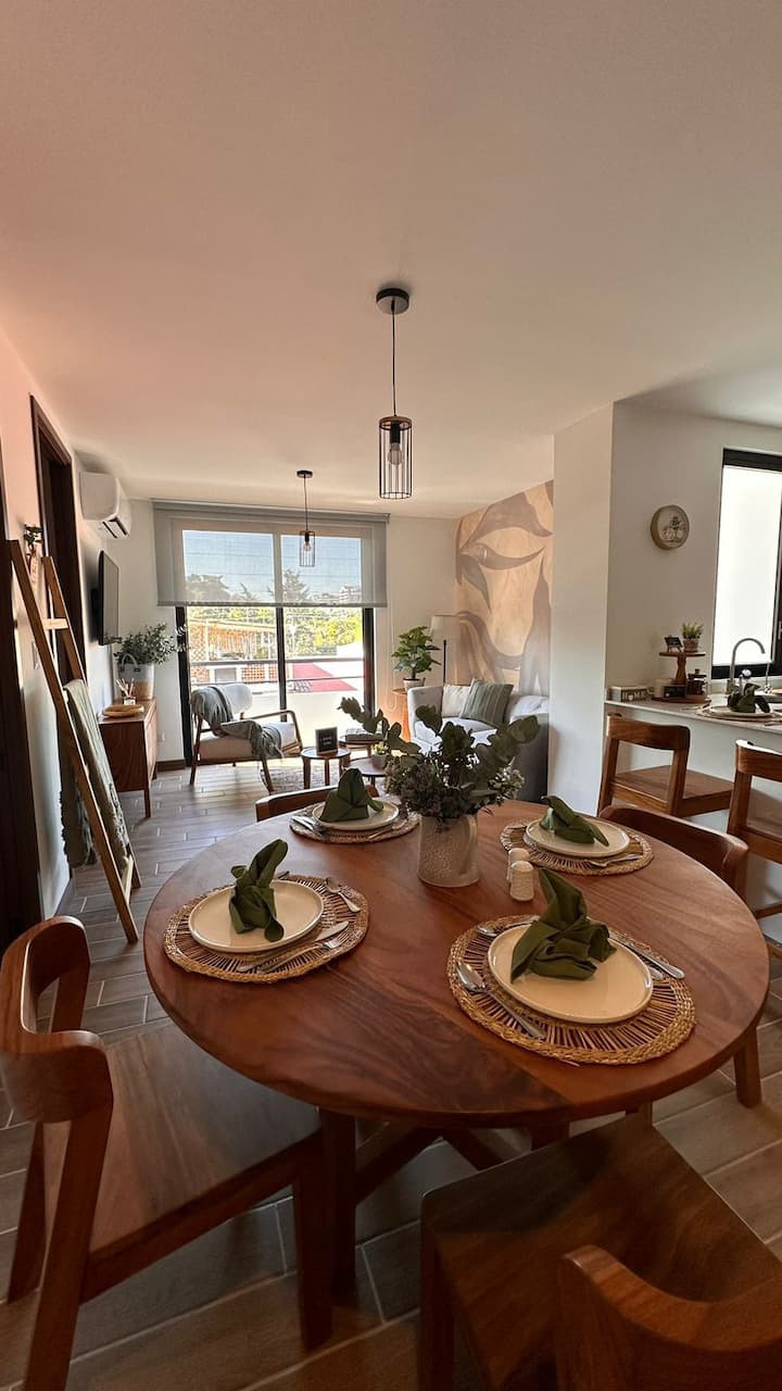 Apartemento  Estilo Nórdico Con Aire Acondicionado - Guatemala