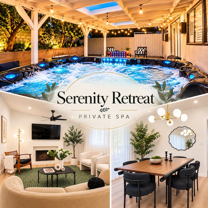 Serenity Retreat · Private Spa - La Puente, CA