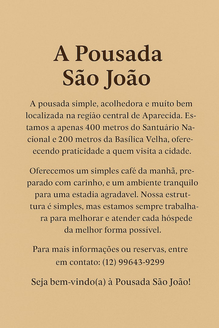 Pousada São João 4 Suítes, Acomoda Até 16 Pessoas - Aparecida