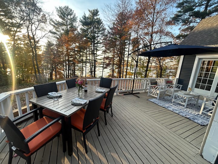 2 Fire Pits! Sunset Retreat On Lake Menomin! - Colfax, WI