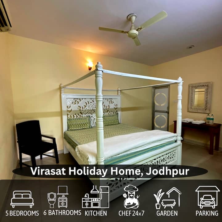 Virasat Holiday Home Jodhpur • Entire 5 Bedroom - Jodhpur