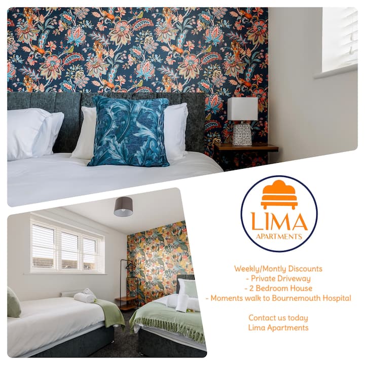 Lastminmon-frioffer/2bed House|hospital/driveway - Bournemouth