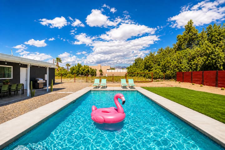 Midcentury House+pool/amenities B Bar H Ranch - Palm Springs