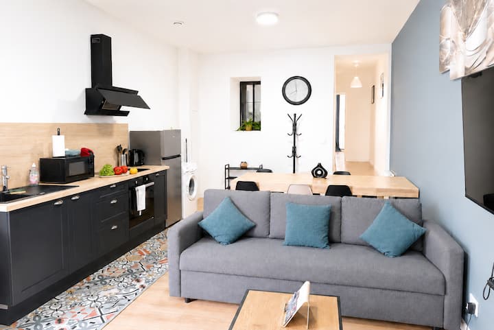 Rb0d - Joli 3 Pièces Tout éQuipé 1 à 6 Pers. - Ibis Styles Mulhouse Centre Gare