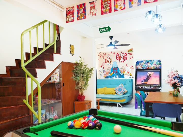 50%off/3rooms/6-8pax/wifi 300mbps/rummy/1km Jonker - Malacca