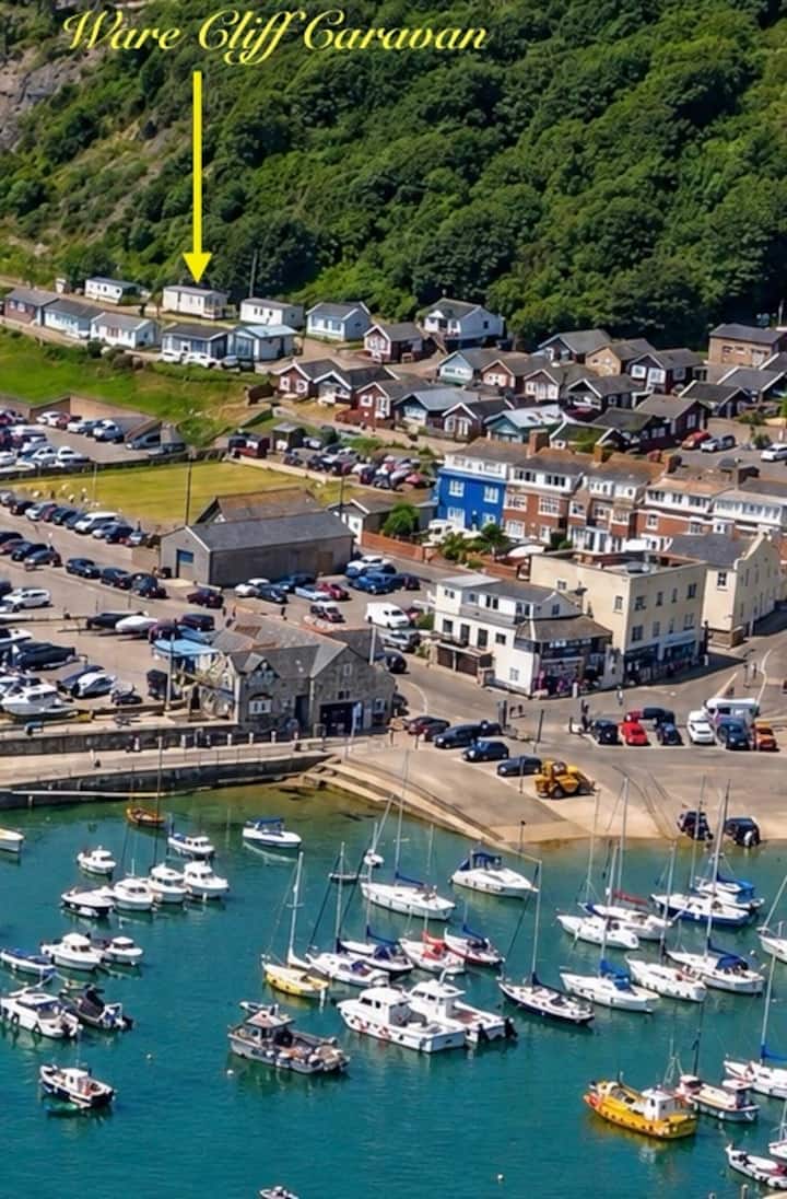 Ware Cliff Caravan With Views Of The Cobb And Sea - Lyme Regis