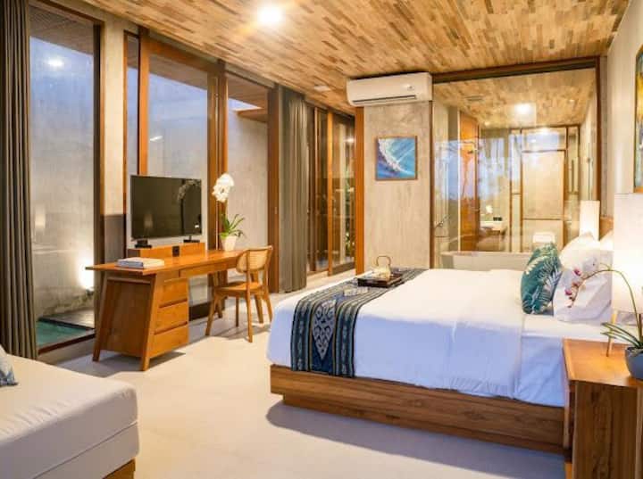 1 Br #Villas7 Minutes Walk To Rangkan Beach - Bali