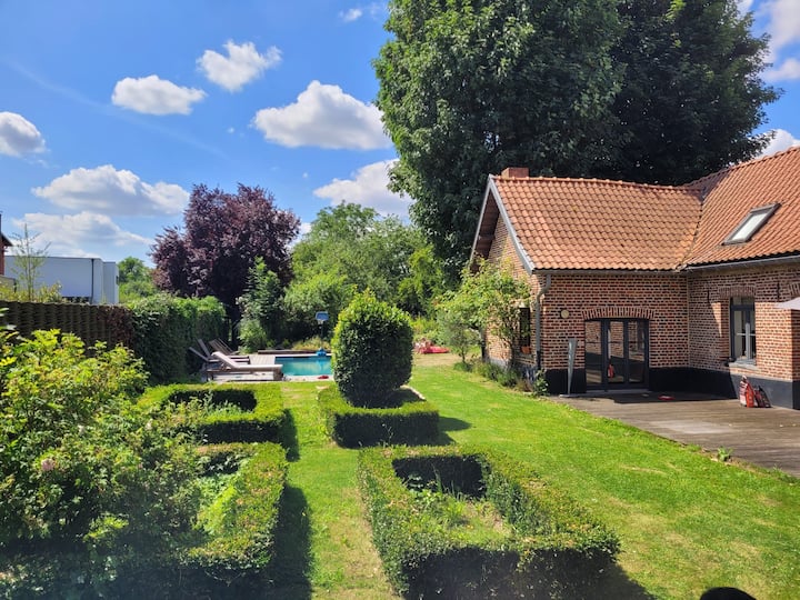 Ferme De Caractère Avec Piscine Et Cheminée - Lille