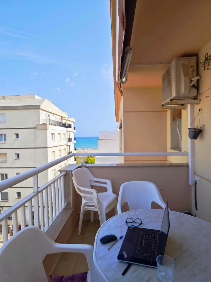 Ideal Familias Y Nómada | Playa 3', Terraza Y Wifi - Segur de Calafell