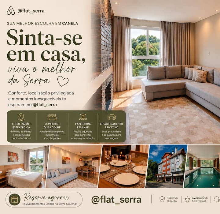 Serraclass Premium Apartment With View | Swimming Pool + Fireplace - Canela