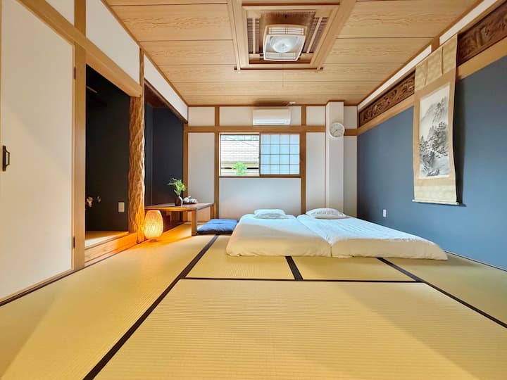 天下茶屋5分｜60㎡｜2–4人｜榻榻米｜机场直达 - Osaka