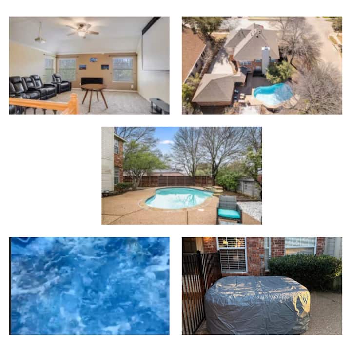 Tx Oasis! Pool! Grill! Theatre! Ev/240/saluspa Hot - Grand Prairie, TX