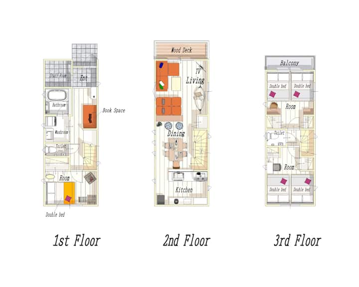 [Monthly]private House｜high Speed Wi-fi｜100㎡3ldk - 調布市