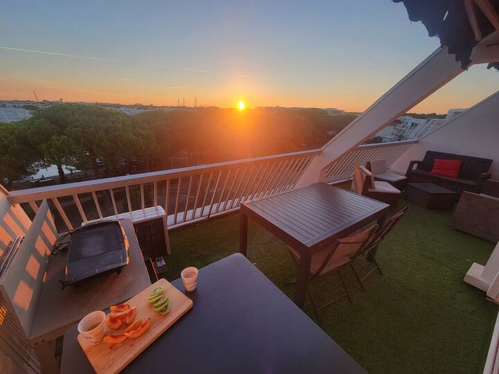 Appartement - Le Grau-du-roi, Grande Terrasse - Aigues-Mortes