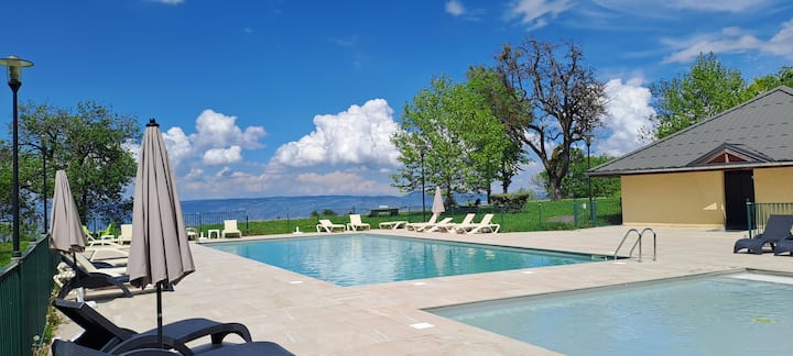 Appartement-chalet Avec Terrasse Vue Lac - Lake Geneva