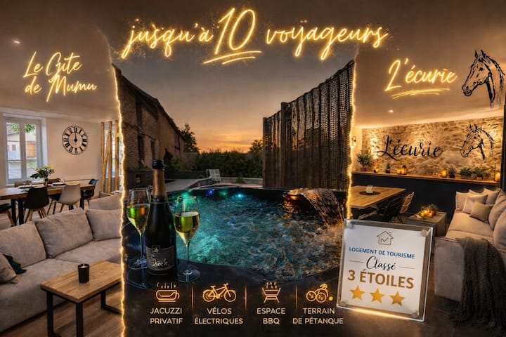 Le Gîte De Mu~mu&nbsp;Xl Avec Jacuzzi, Jusqu’à 10 Pers - Lac d'Orient