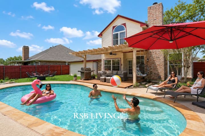 Glamorous 4br/2.5b Home With Pool, Game Room & Fir - Mesquite, TX
