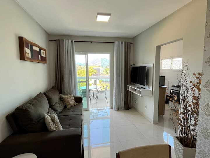 Apartamento Na Praia Do Morro, Prédio Com Elevador - Guarapari