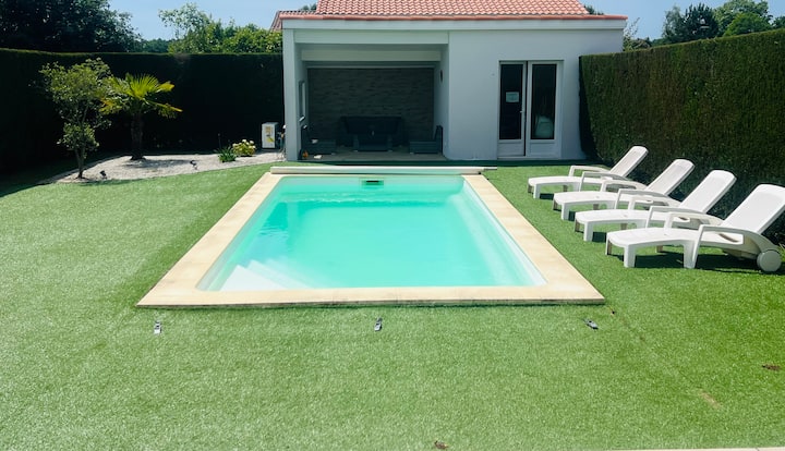 Belle Maison : Jardin, Piscine, Clim, 3 Chambres - Saint-Vincent-de-Tyrosse