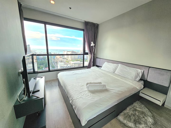 The Base, 2bedrooms, Direct Sea View, Private Wifi - Pattaya City