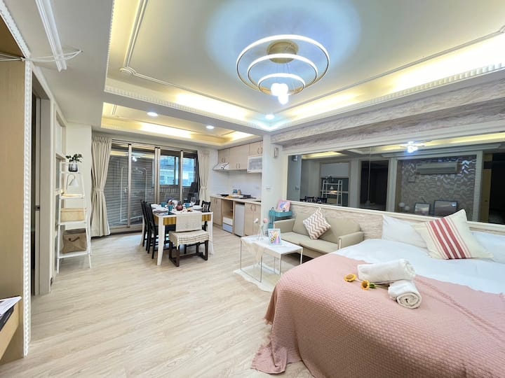 Ximending𓇬o44椿𓇬taipei 101𓇬3房住2-8人mrt 西門站𓇬五星飯店床墊 - Taipei