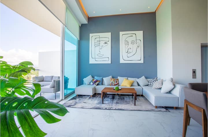 Departamento De Lujo Frente Al Mar. Marítima Beach - ヌエボ・バジャルタ