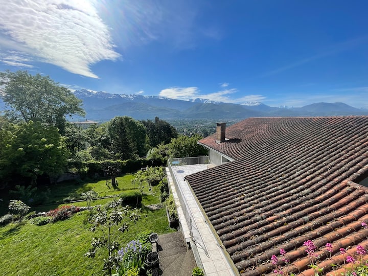 Studio Vue Belledonne, Jardin & Calme – La Tronche - Meylan