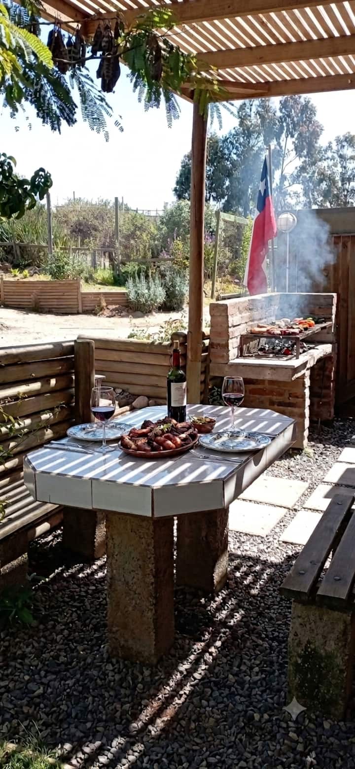 Maiten Beach Cabin, 5 Minutes Away, With Jacuzzi & Pool - Algarrobo