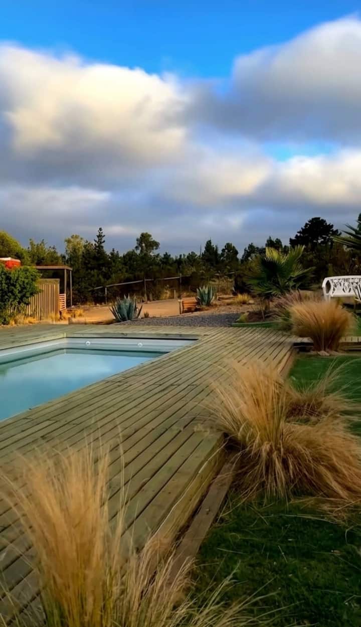 Maiten Beach Cabin, 5 Minutes Away, With Jacuzzi & Pool - Algarrobo