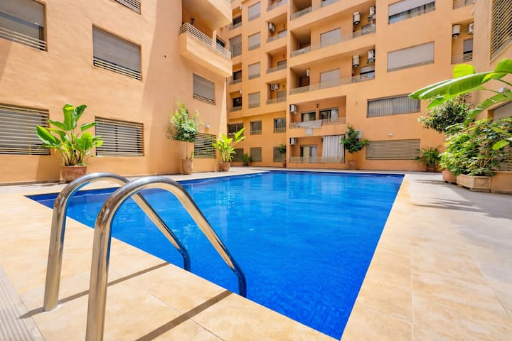 Beautiful Spacious Stay – Pool, Fiber & Breakfast - Marrakech